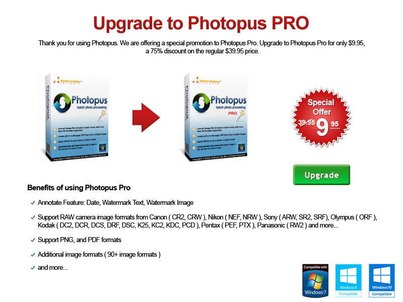 Upgrade to Photopus Pro